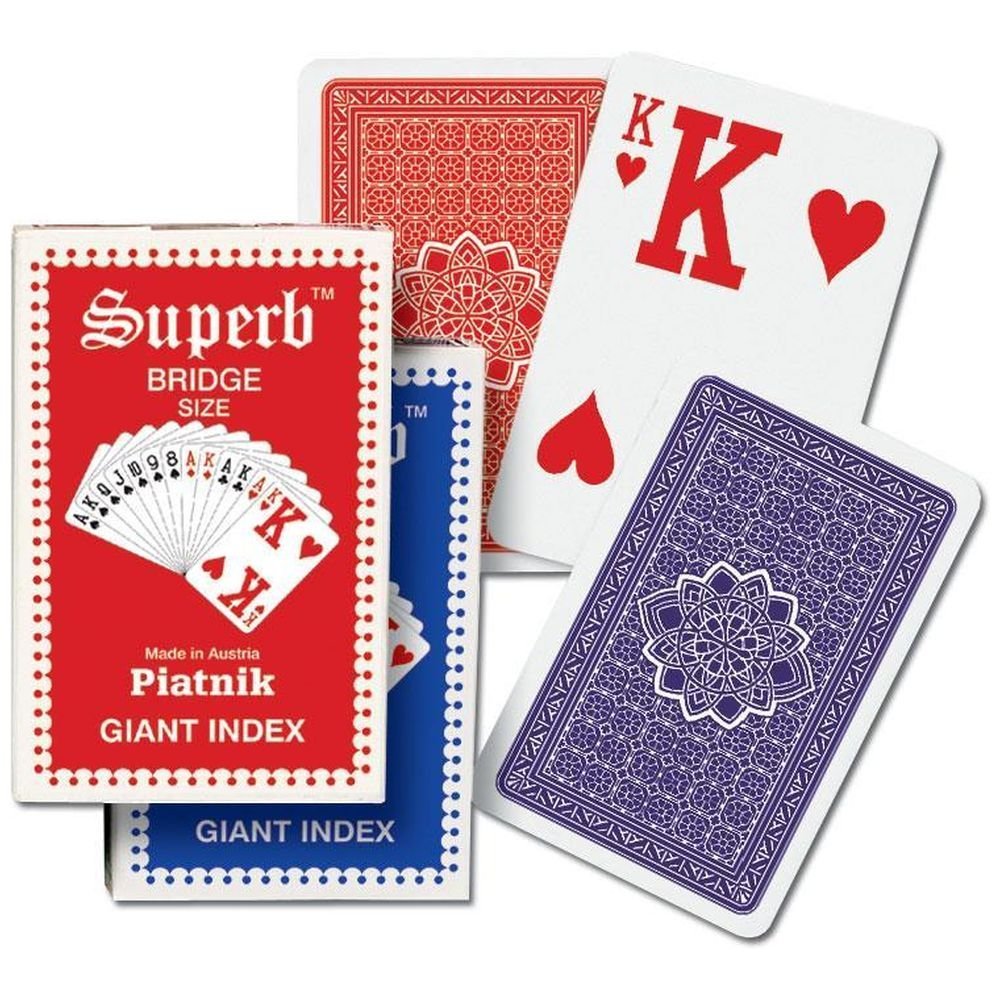 Karty standard "Ogromne indeksy" PIATNIK - Planszowki.co.uk